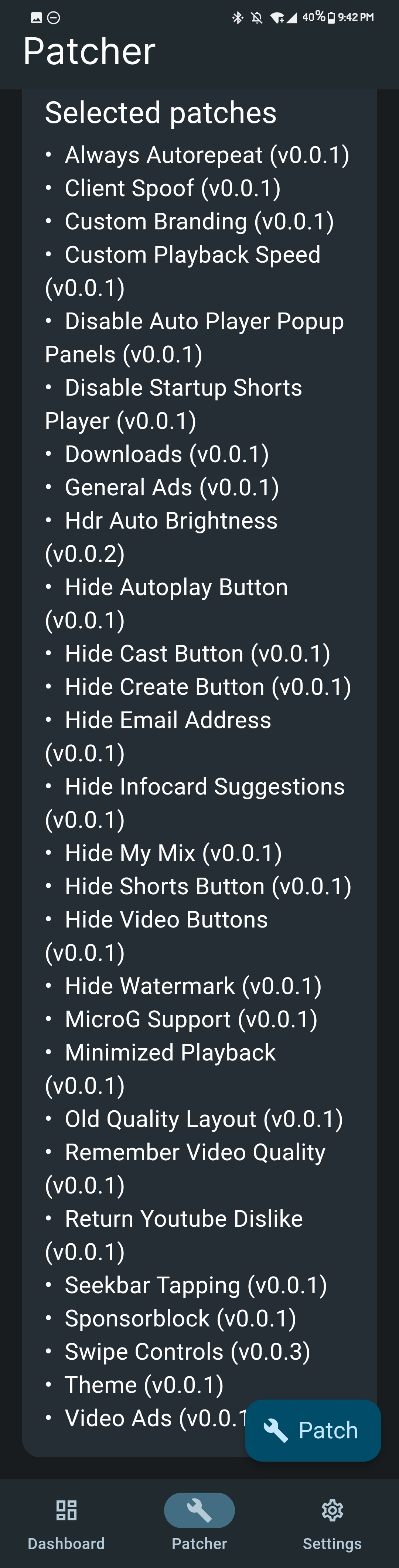 bug: Two YouTube Patches not working · Issue #431 · ReVanced/revanced-manager · GitHub