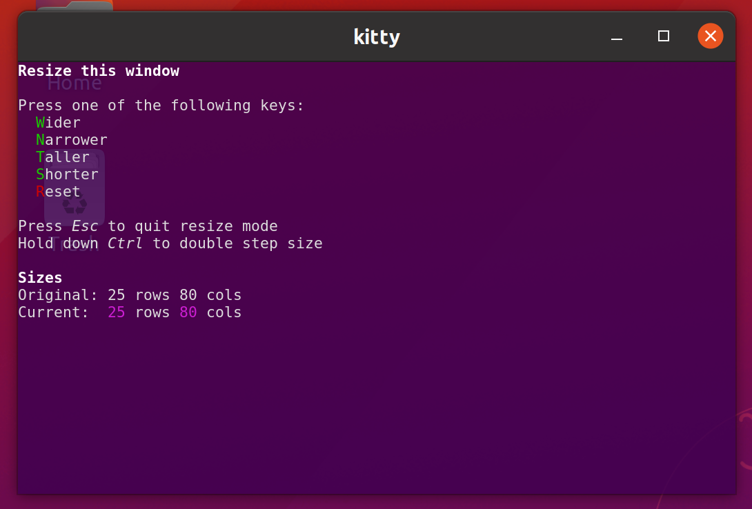 Keyboard resize (ctrl-shift-R) doesn't work · Issue #3835 · kovidgoyal ...