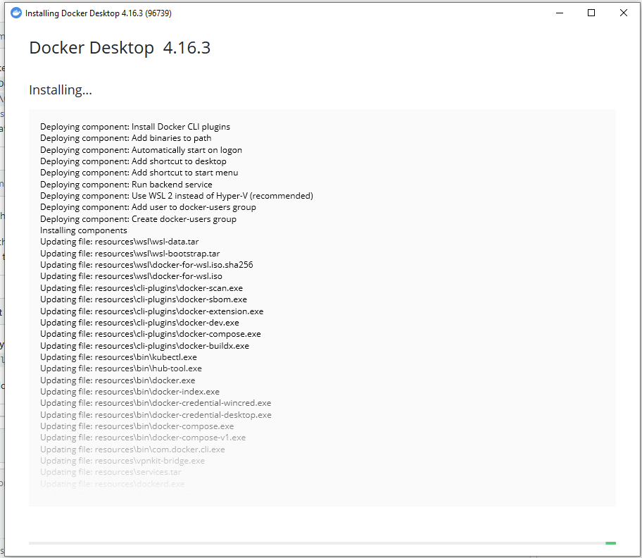 Update to version 4.16.3 (96739) bricks docker desktop w/ WSL · Issue ...