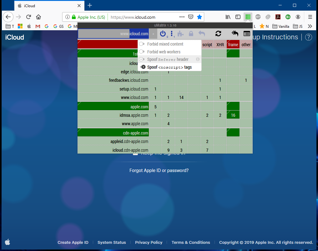 www.icloud.com won't load with uMatrix enabled · Issue #130 · uBlockOrigin/uMatrix-issues · GitHub