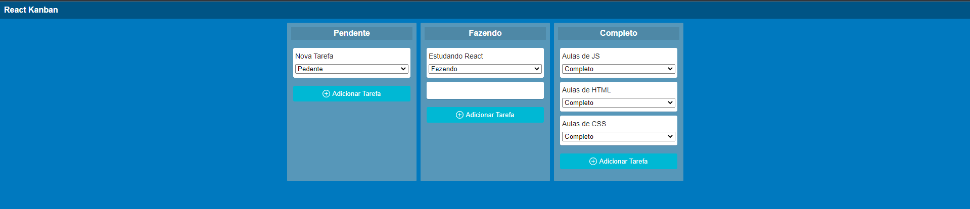 GitHub - camilacoutodeoliveira/kanban-task-list: Created with CodeSandbox