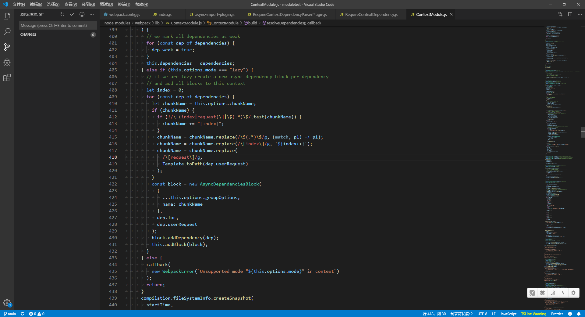 Allow require.context() passing a fixed chunk name · Issue #13894 · webpack/webpack · GitHub