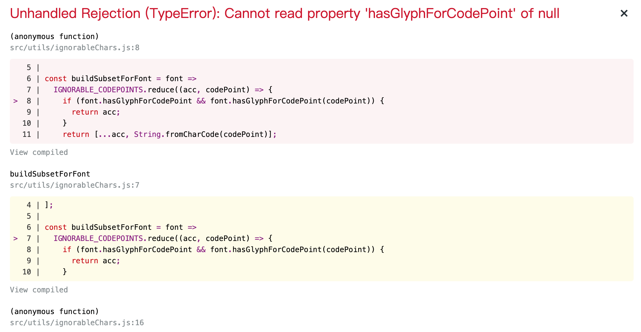 Unhandled Rejection Typeerror Cannot Read Property Hasglyphforcodepoint Of Null · Issue