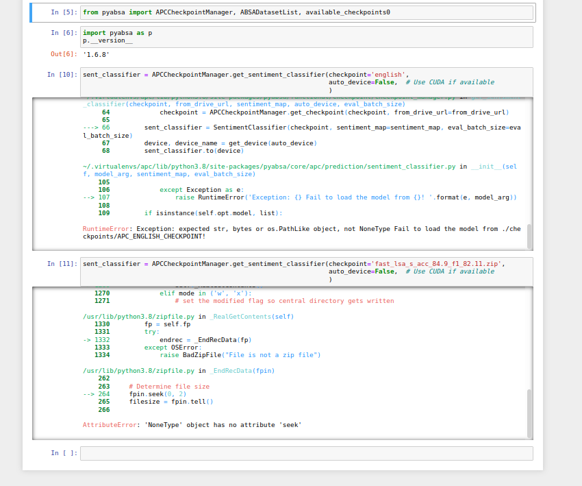 unexpected behaviour while loading model · Issue #121 · yangheng95/PyABSA · GitHub
