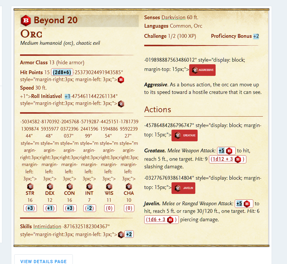 Incorrect Dice Formula in Encounter Builder · Issue #917 · kakaroto/Beyond20 · GitHub