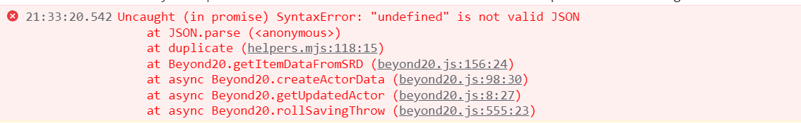 Native rolls: unable to send rolls on v9 · Issue #1034 · kakaroto/Beyond20 · GitHub