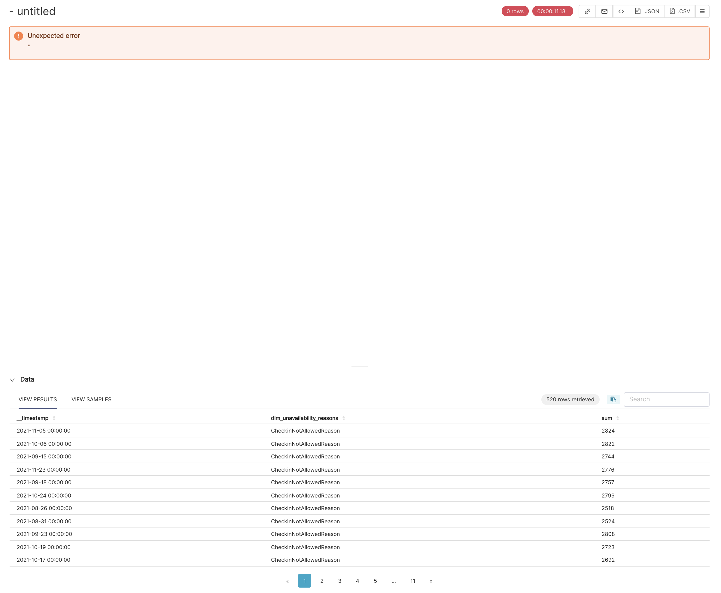 [explore] "Unexpected Error"/chart not render on SUM metric · Issue #16067 · apache/superset ...