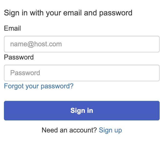 How Can I Redirect To The Signup Hosted Ui When I Click On Signup