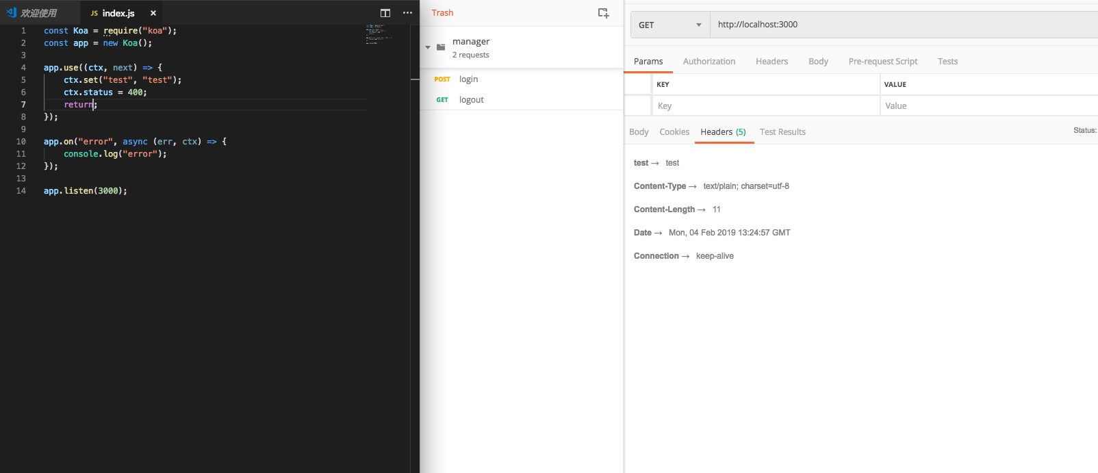 after call ctx.throw(), custom headers is disabaled in response. · Issue #1310 · koajs/koa · GitHub