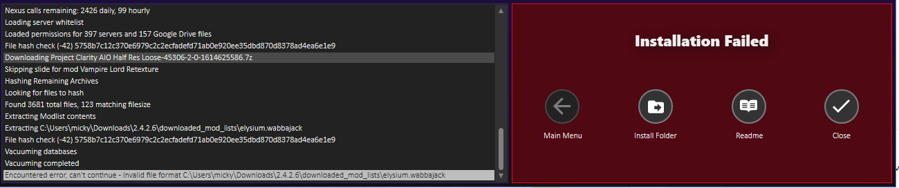 Installation Failed (Update) · Issue #63 · TitansBane/Elysium · GitHub
