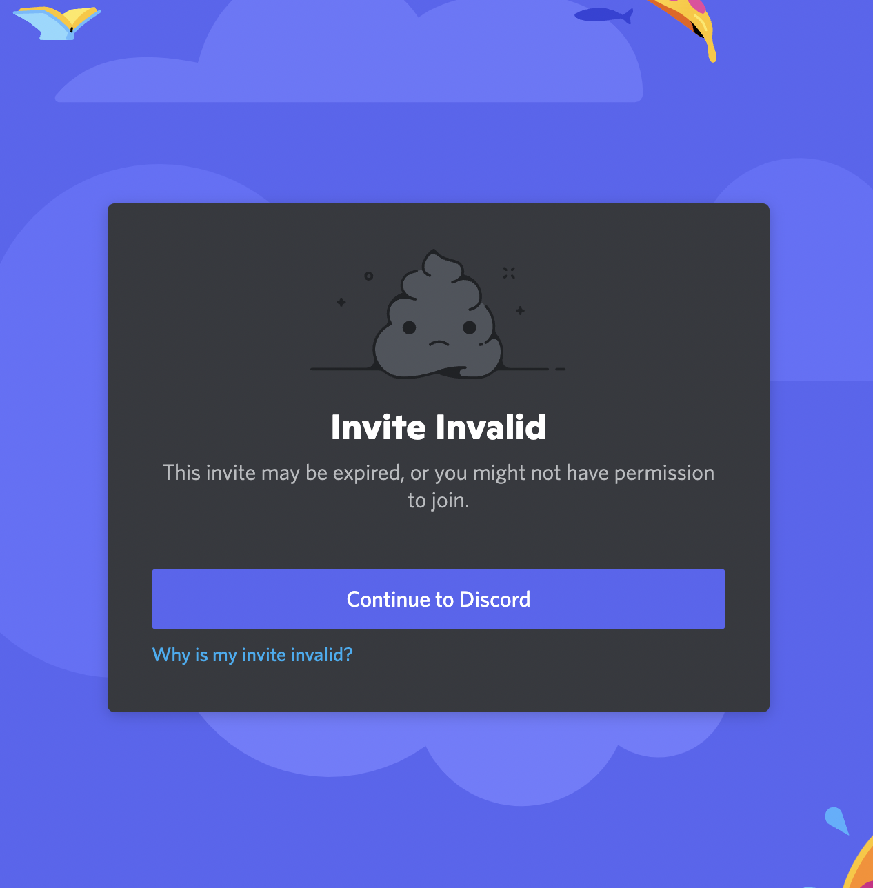 Welcome: Invalid invite link to discord. · Issue #3 · dillonreedy ...