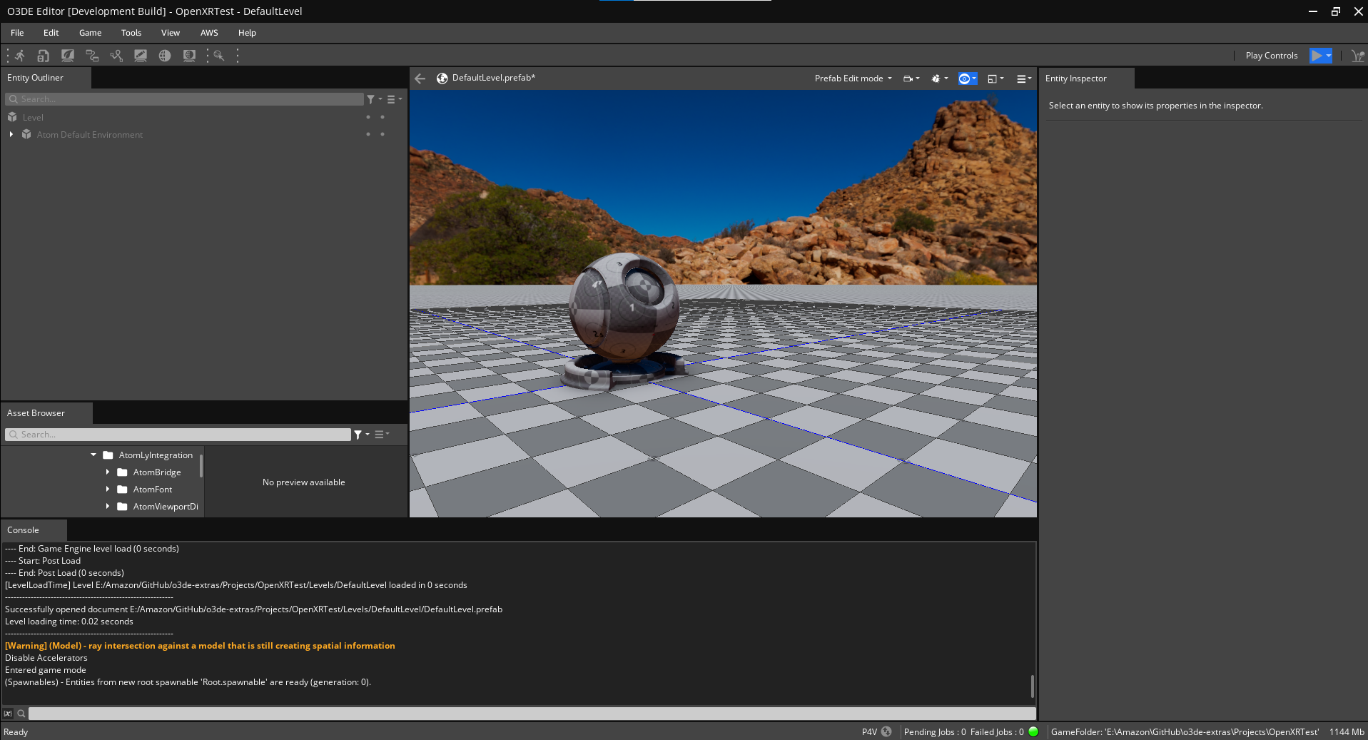 Default HDRI Sky is not rendered in launcher when an initial level is set by setreg file ...