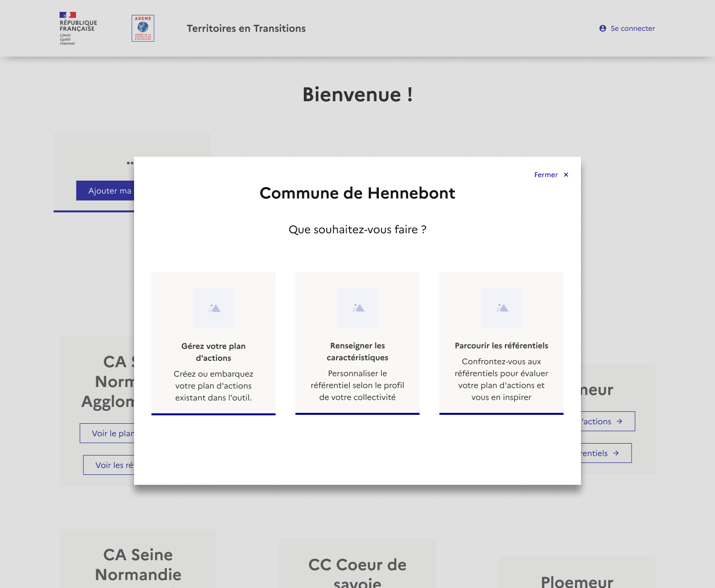 EPIC - Je peux gérer les caractéristiques de la collectivité pour personnaliser le référentiel ...