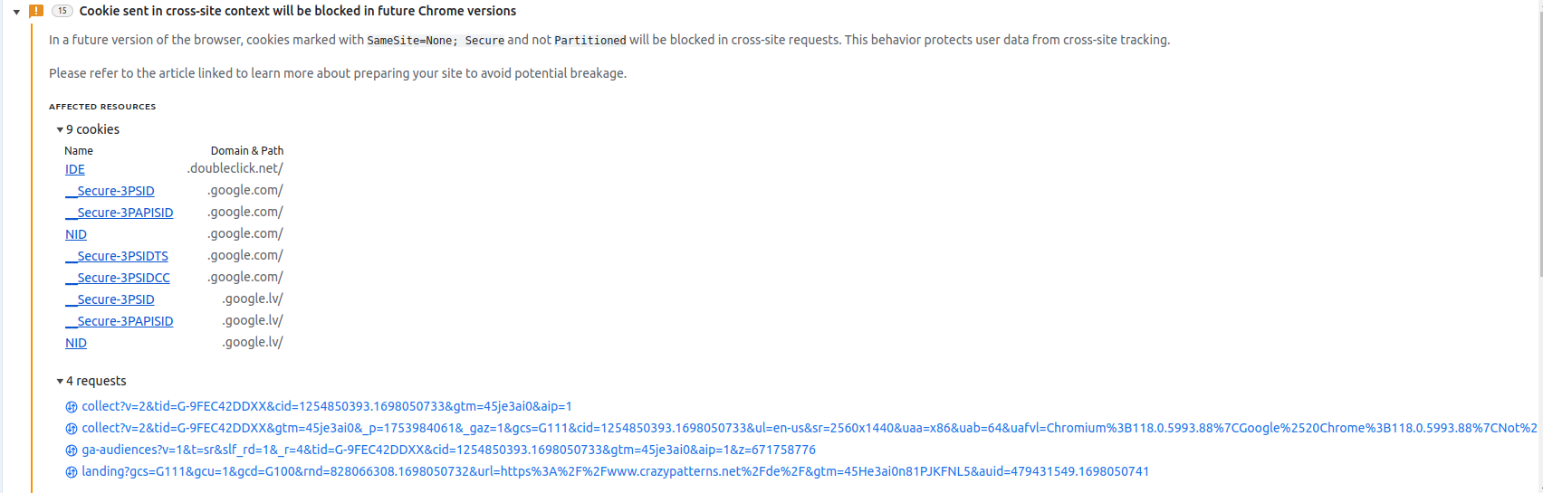 Third party cookies warnings after gtag consent update : r/GoogleTagManager