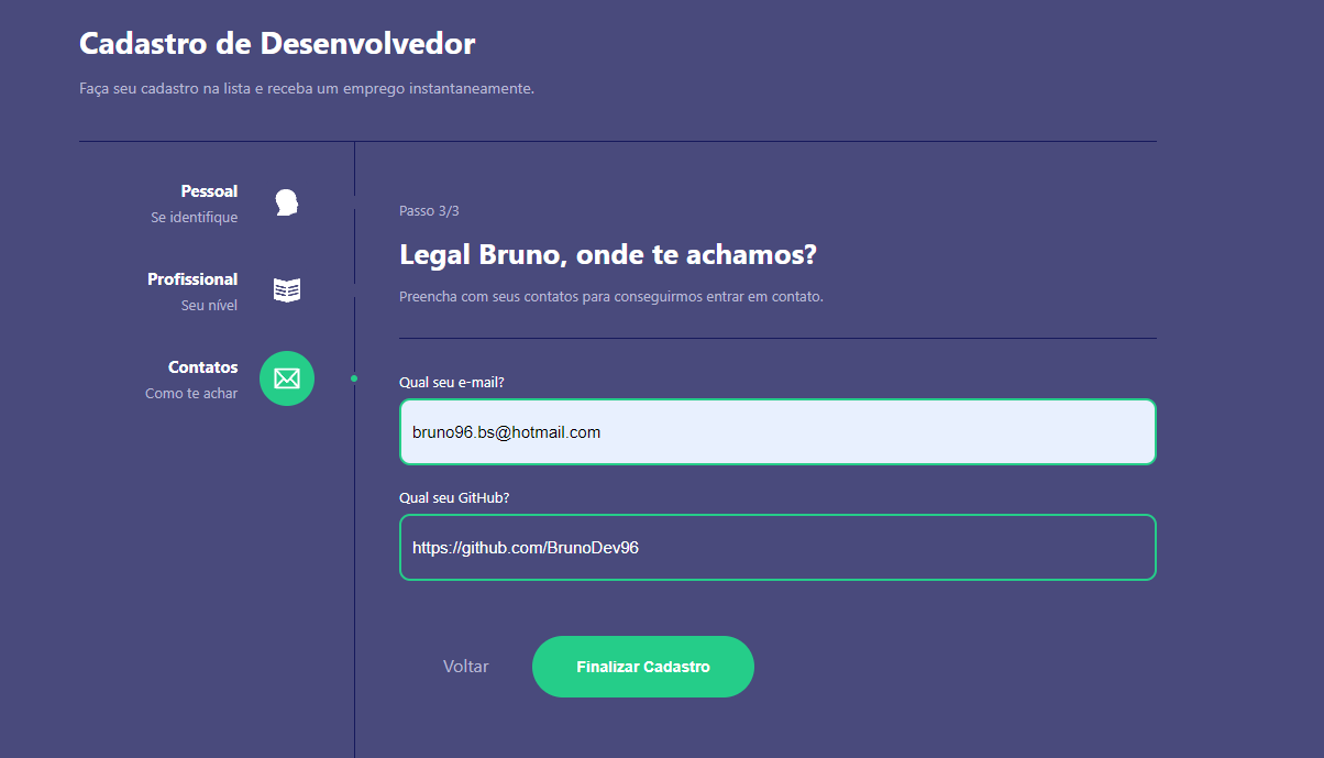 GitHub - BrunoDev96/Cadastro-Steps-ReactJS: Cadastro com 3 Steps feito com ReactJS