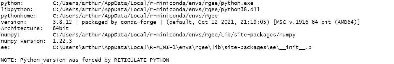 package or namespace load failed -- .Rdata · Issue #247 · r-spatial/rgee · GitHub