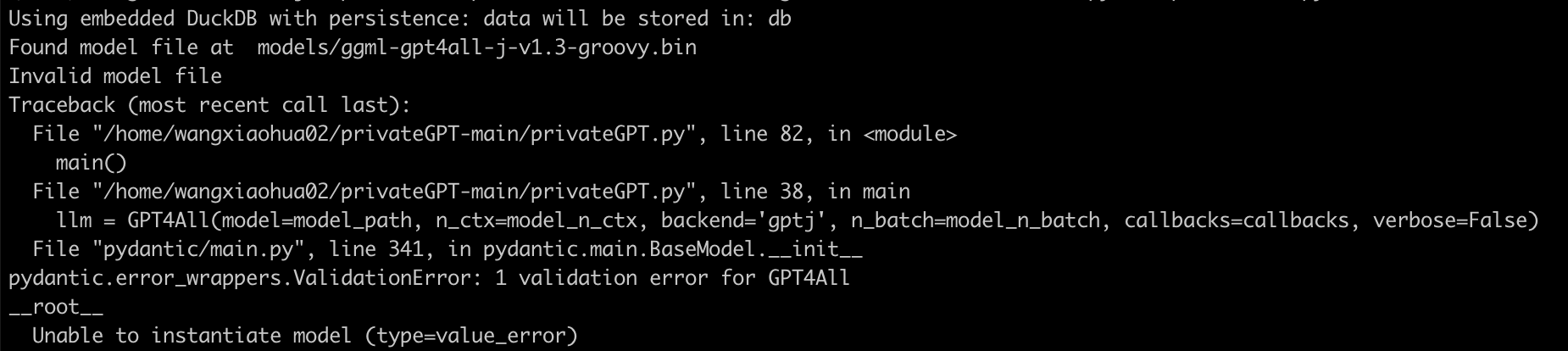 invalid model file? · Issue #691 · zylon-ai/private-gpt · GitHub