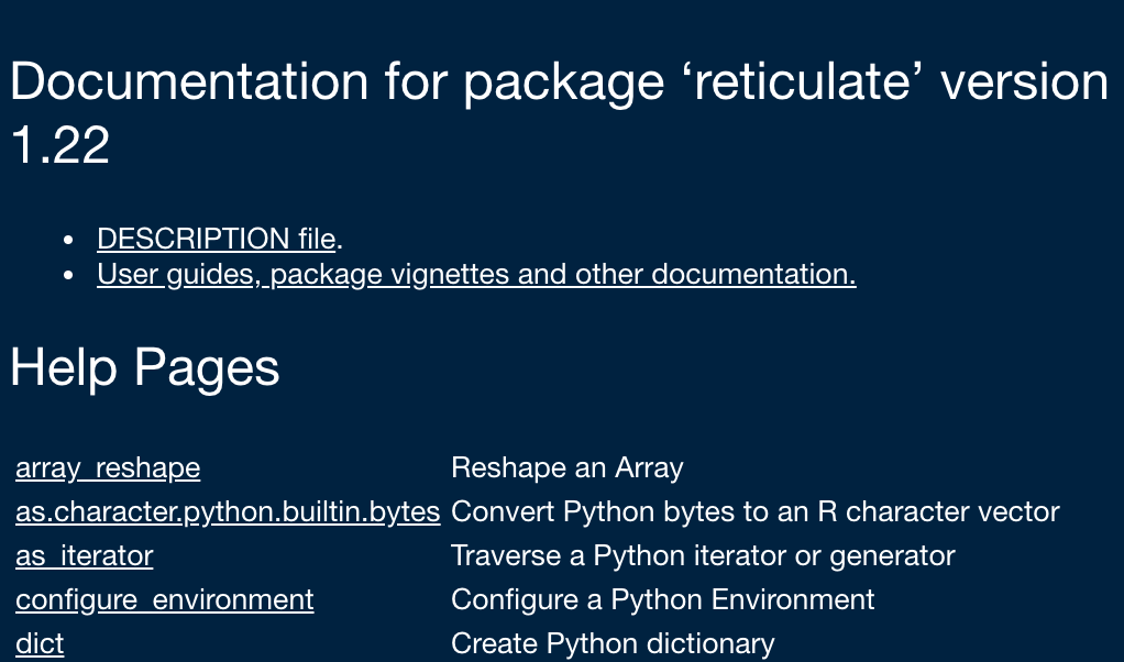 error in conda documentation? · Issue #1115 · rstudio/reticulate · GitHub