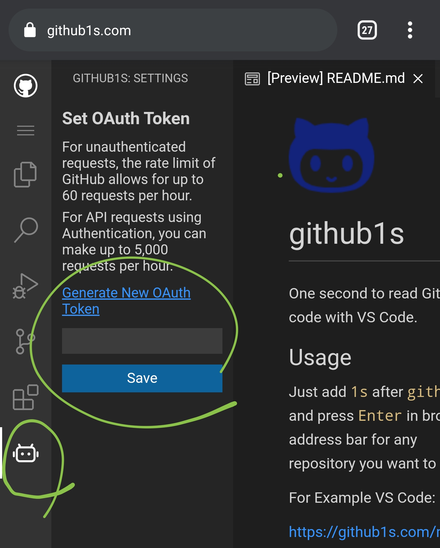 Support privately owned repositories · Issue #123 · conwnet/github1s · GitHub