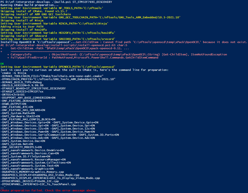 Build script does not install OpenOCD · Issue #994 · nanoframework/Home · GitHub
