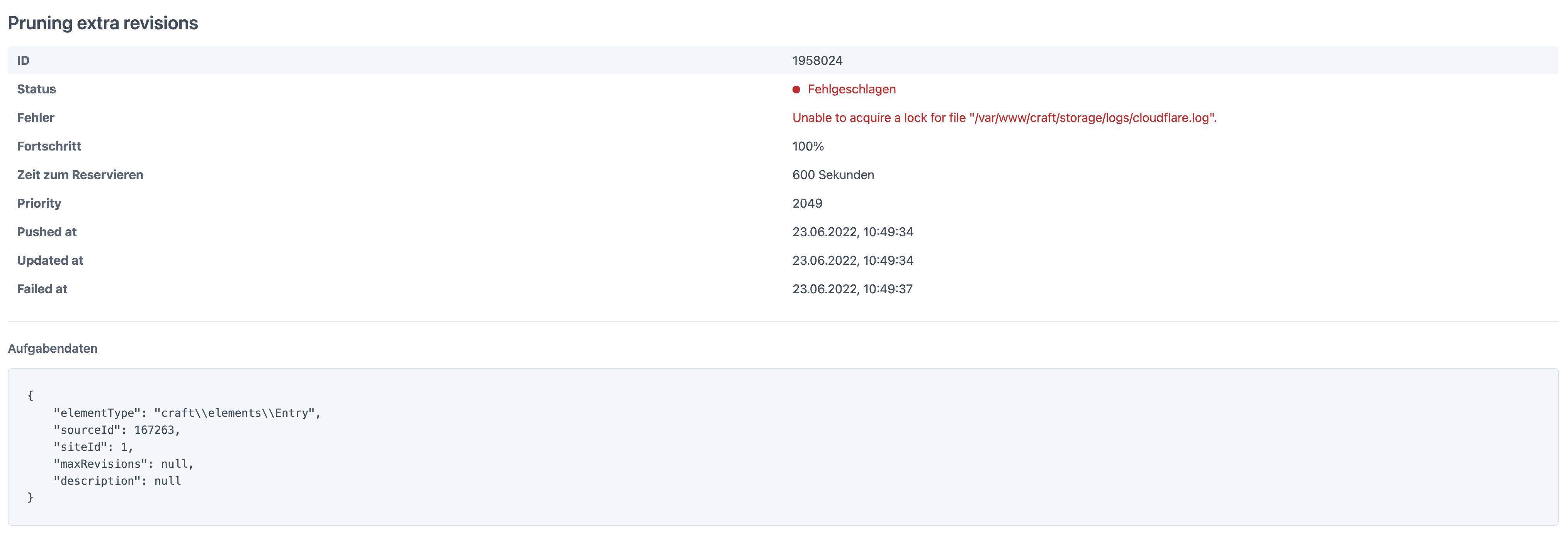 Fails at pruning extra revisions · Issue #6859 · craftcms/cms · GitHub