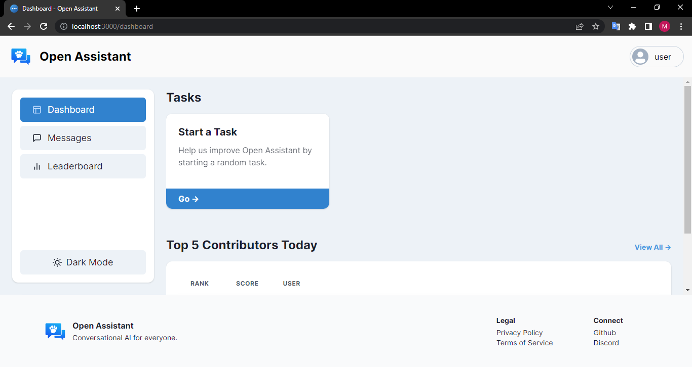Header and footer take up a lot of space on laptop · Issue #780 · LAION-AI/Open-Assistant · GitHub