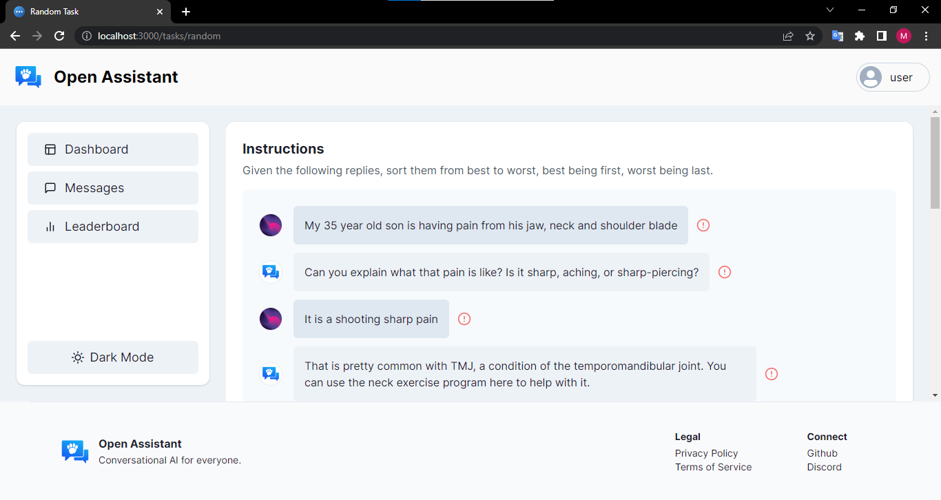 Header and footer take up a lot of space on laptop · Issue #780 · LAION-AI/Open-Assistant · GitHub