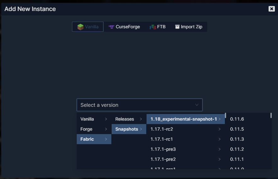 Experimental snapshot · Issue #985 · gorilla-devs/GDLauncher · GitHub