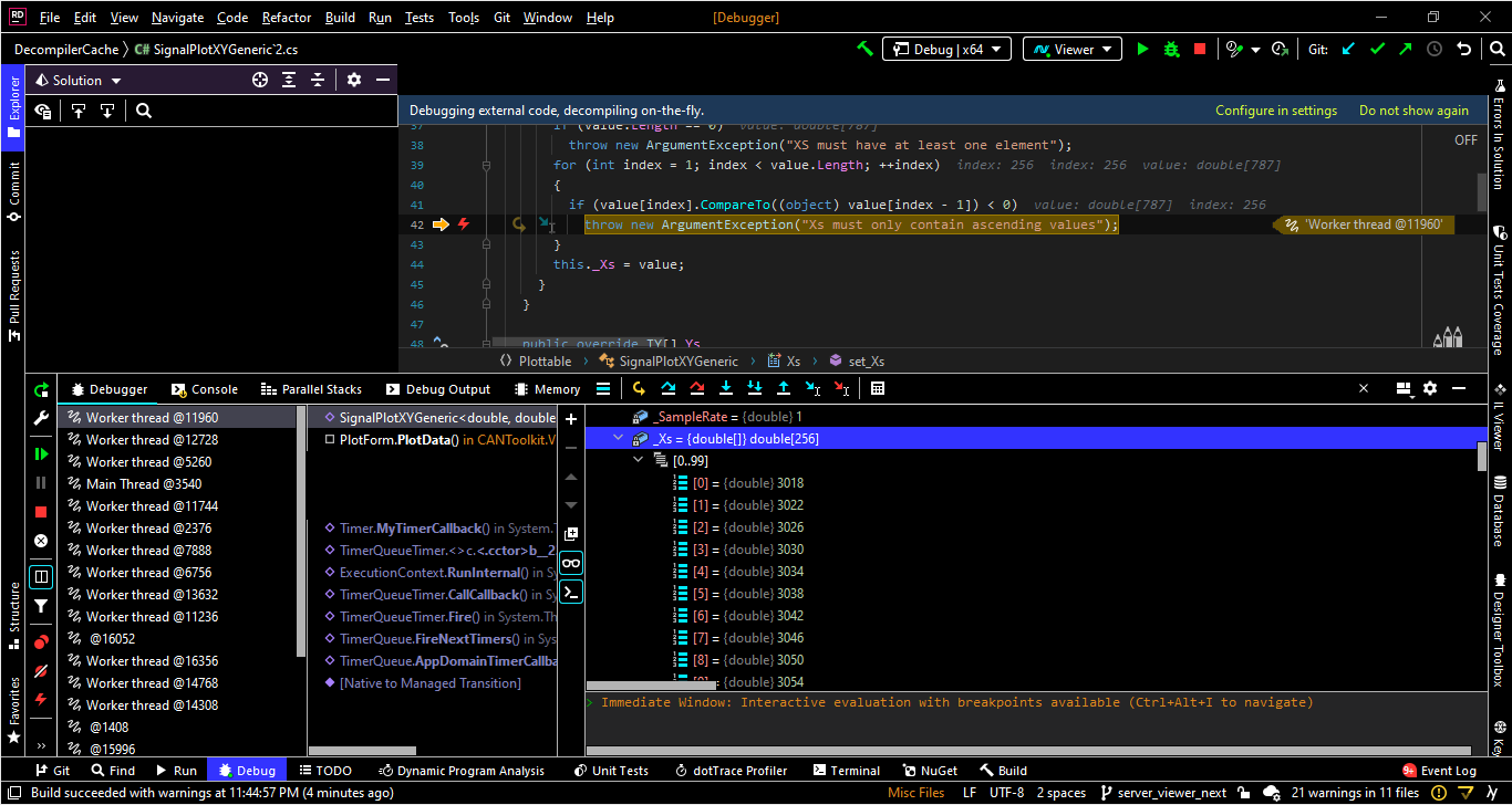"Xs must only contain ascending values" thrown at random. · Issue #906 · ScottPlot/ScottPlot ...