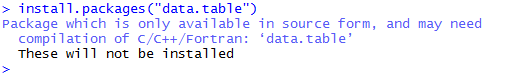 Can T Use Install Update Data Table After Moving To R 3 5 · Issue 2817 · Rdatatable Data