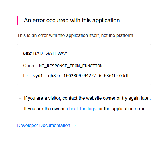 502: BAD_GATEWAY · vercel next.js · Discussion #17927 · GitHub