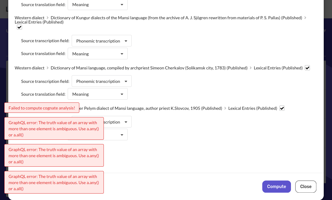 Cognate analysis computation error · Issue #763 · ispras/lingvodoc-react · GitHub