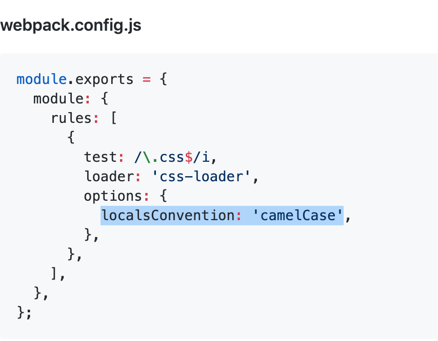 umi-library cssModules 不支持 camelCase 配置 · Issue #2135 · umijs/umi · GitHub
