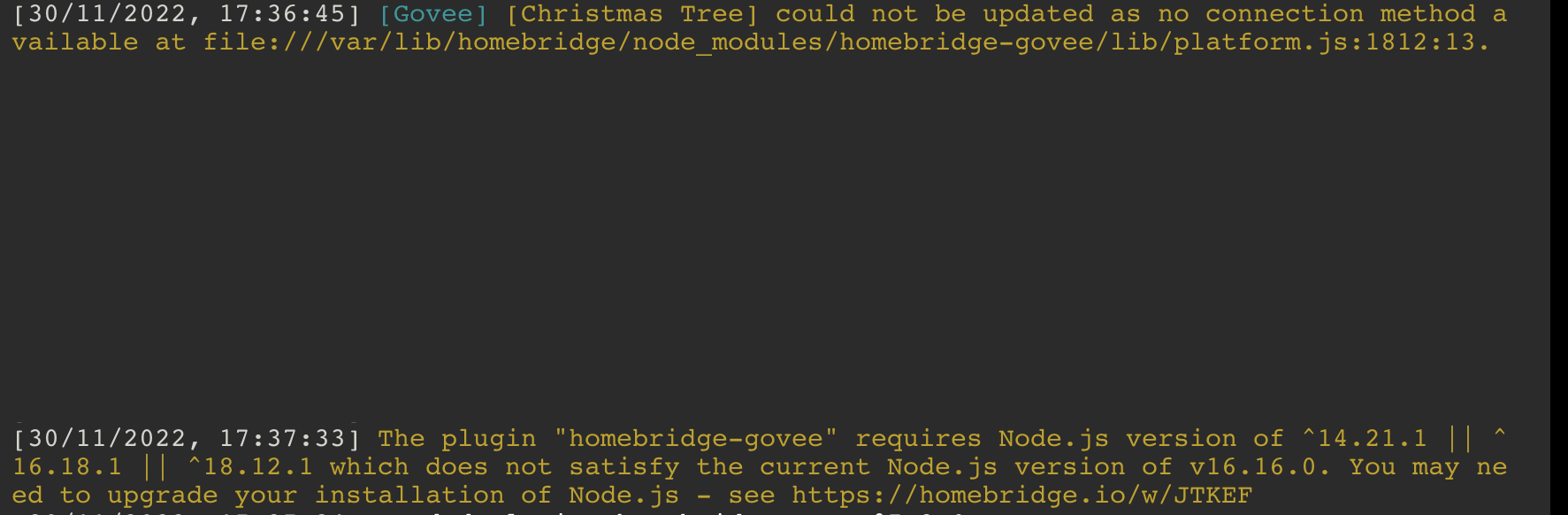H5083 not responding · Issue #371 · homebridge-plugins/homebridge-govee · GitHub