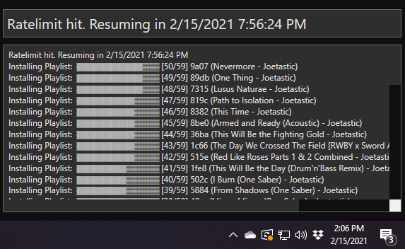 Beatsaver ratelimit not working correctly · Issue #284 · bsmg/ModAssistant · GitHub
