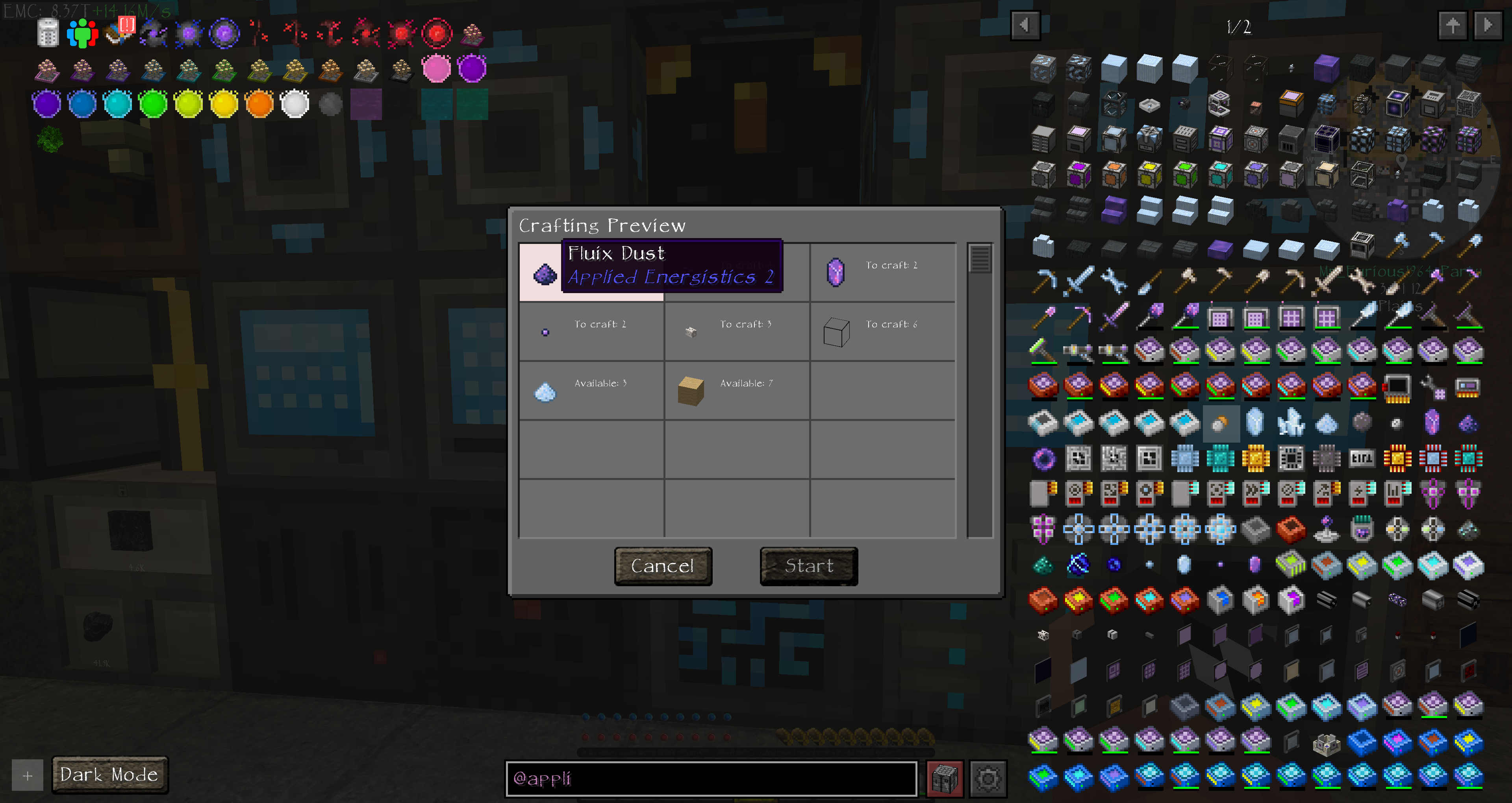 WHY does the crafting of ME Glass cables require Fluix Dust ...
