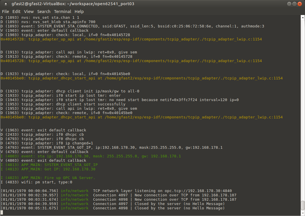 No reaction to "Hello Message" · Issue #1452 · open62541/open62541 · GitHub