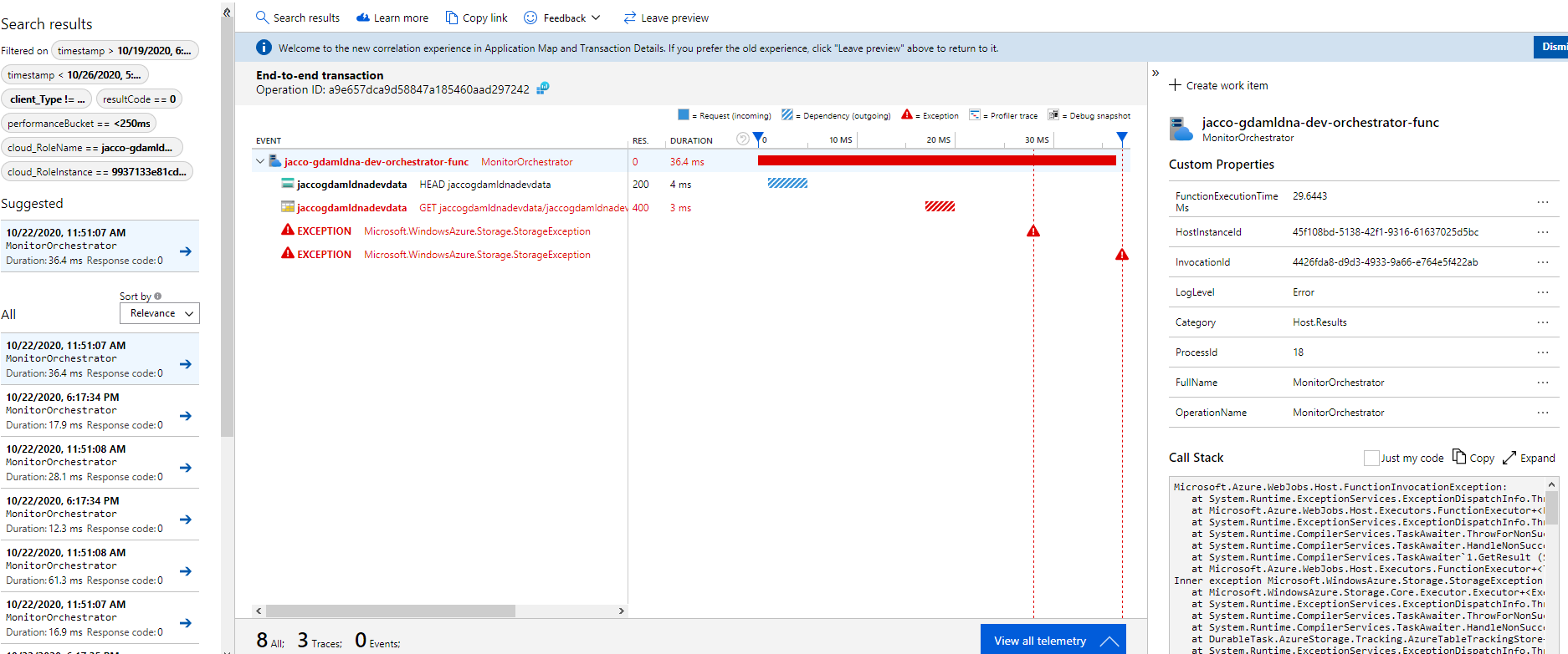 Updating to Durable 2.x causing storage exceptions (404/BadRequest) · Issue #1493 · Azure/azure ...
