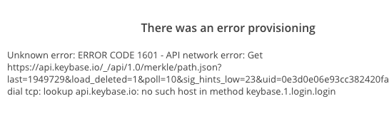 Unknown error: error code 1601 api netowkr error · Issue #10274 ...