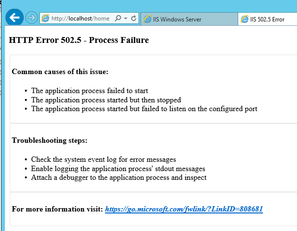Struggling to gett Dashboard working via cmdline on Windows 2012 Server with Powershell 6 ...