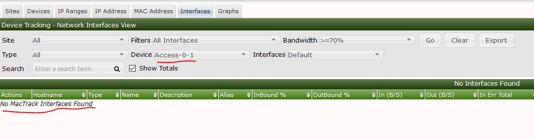 No MacTrack Interfaces Found - filter problem? · Issue #57 · Cacti/plugin_mactrack · GitHub