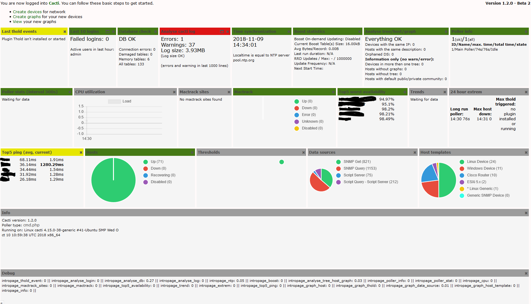some more errors · Issue #45 · Cacti/plugin_intropage · GitHub