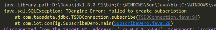 java.sql.SQLException: TDengine Error: failed to create subscription · Issue #3506 · taosdata ...