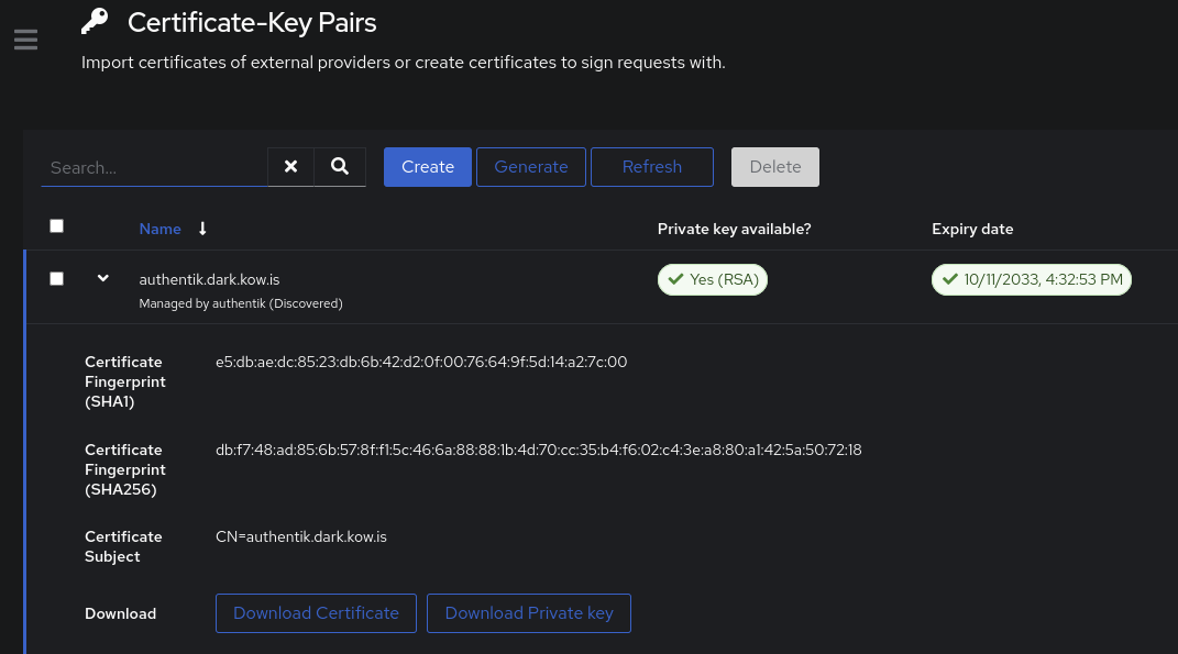 Web Certificate not being used · Issue #7173 · goauthentik/authentik · GitHub