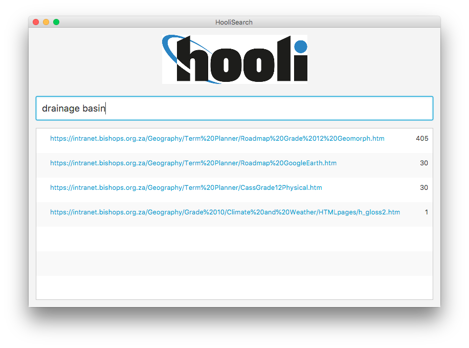 GitHub - StuartMesham/Hooli-Search: A little search engine