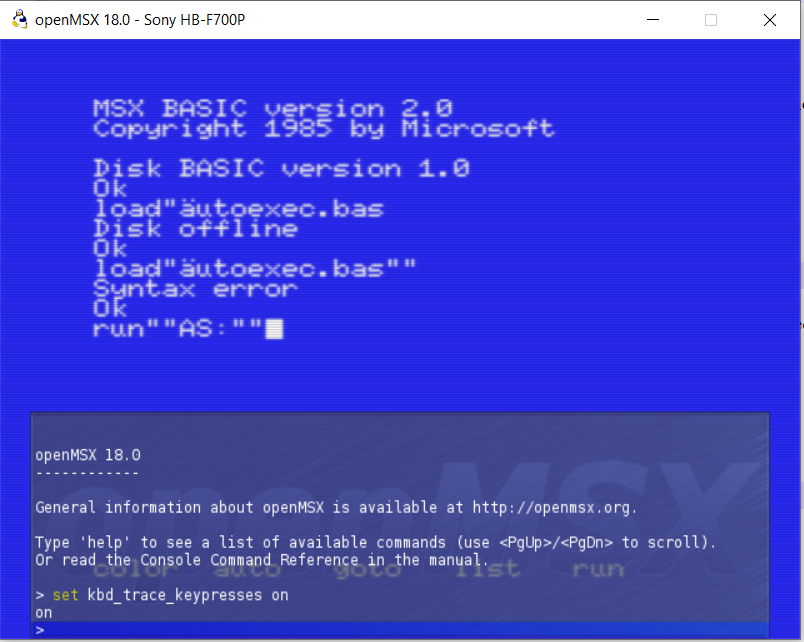 OpenMSX double keys input in Windows when using International Keyboard · Issue #1441 · openMSX ...