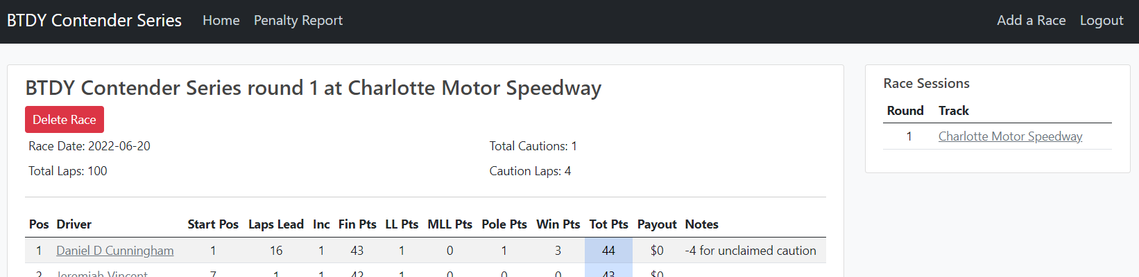 GitHub - tjbrendel/btdy-scraper: Front end web application for iRacing ...