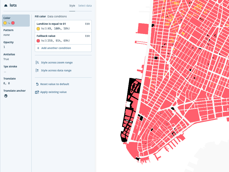 Fallback value in "match" expression is not applied to features with missing property · Issue ...