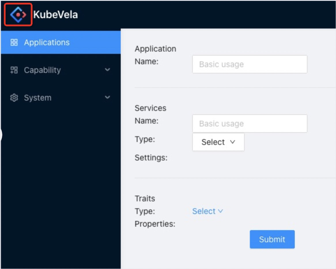 [Dashboard]update kubevela logo · Issue #1043 · kubevela/kubevela · GitHub