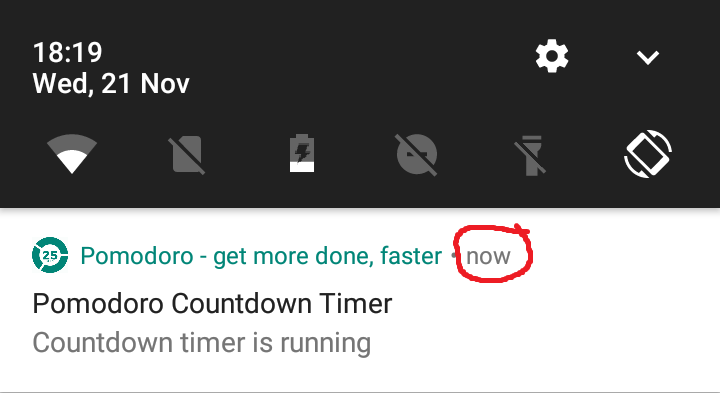 Display remaining time in notification · Issue #57 · google-udacity ...